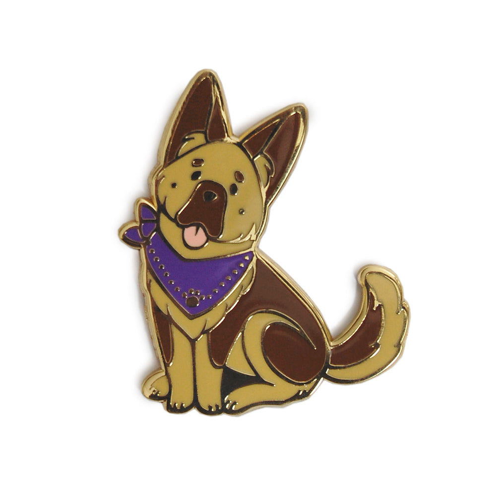 Good Puppers German Shepherd Pin – FloralFrolicFoxes
