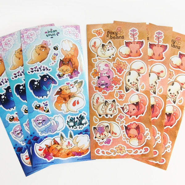 Bean Sticker Set – FloralFrolicFoxes